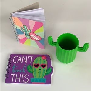 Office | Cactus Stationary Notebook Bundle | Poshmark
